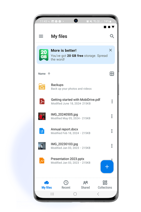 モバイル用オフィススイートアプリをダウンロード